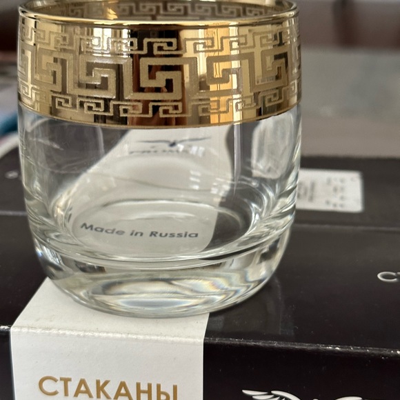 Dining | Greek Key Glasses For Whisky Set Of 6 | Poshmark